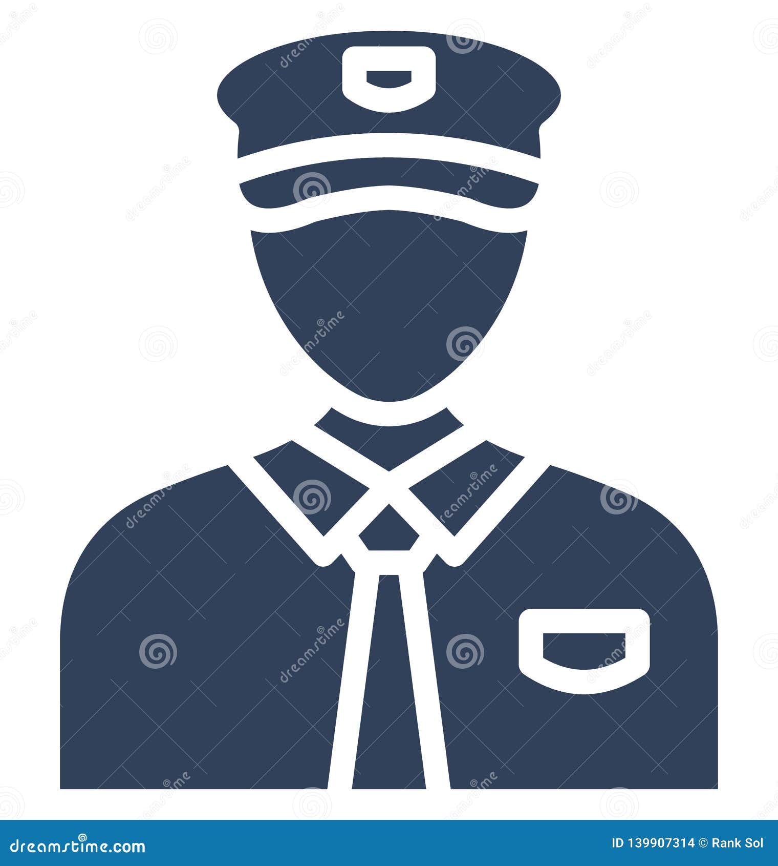 Sergeant Vector Icon Which Can Easily Modify or Edit Stock Vector ...