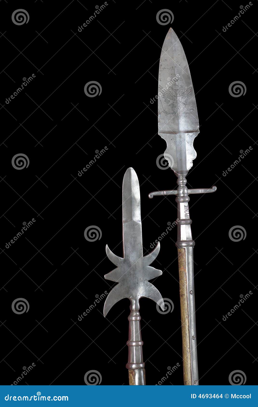 Sergent Halberd and Officer Demi-pike Stock Photo - Image of russia ...