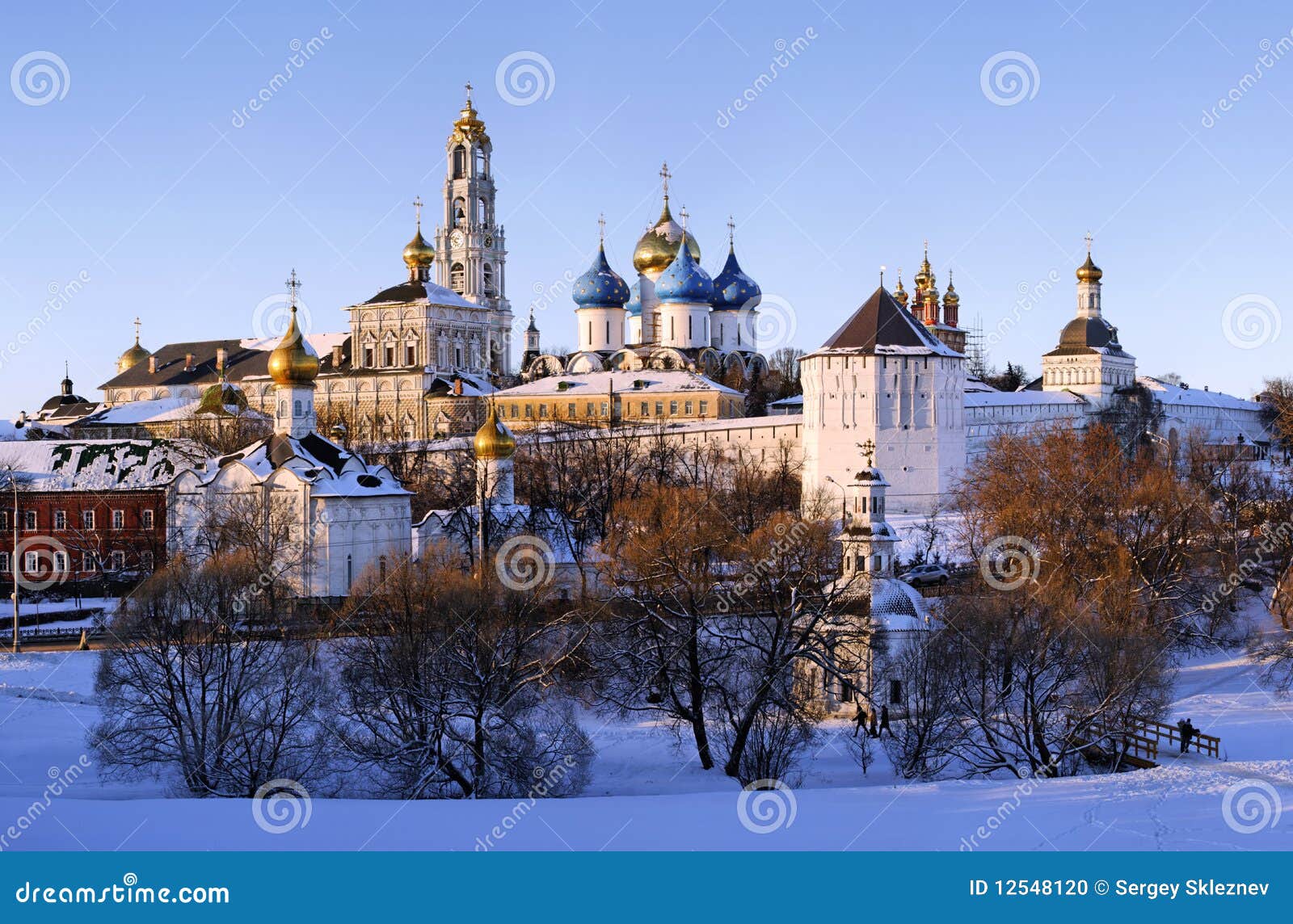 Sergiev Posad Monastery at Winter Stock Photo - Image of sacred ...