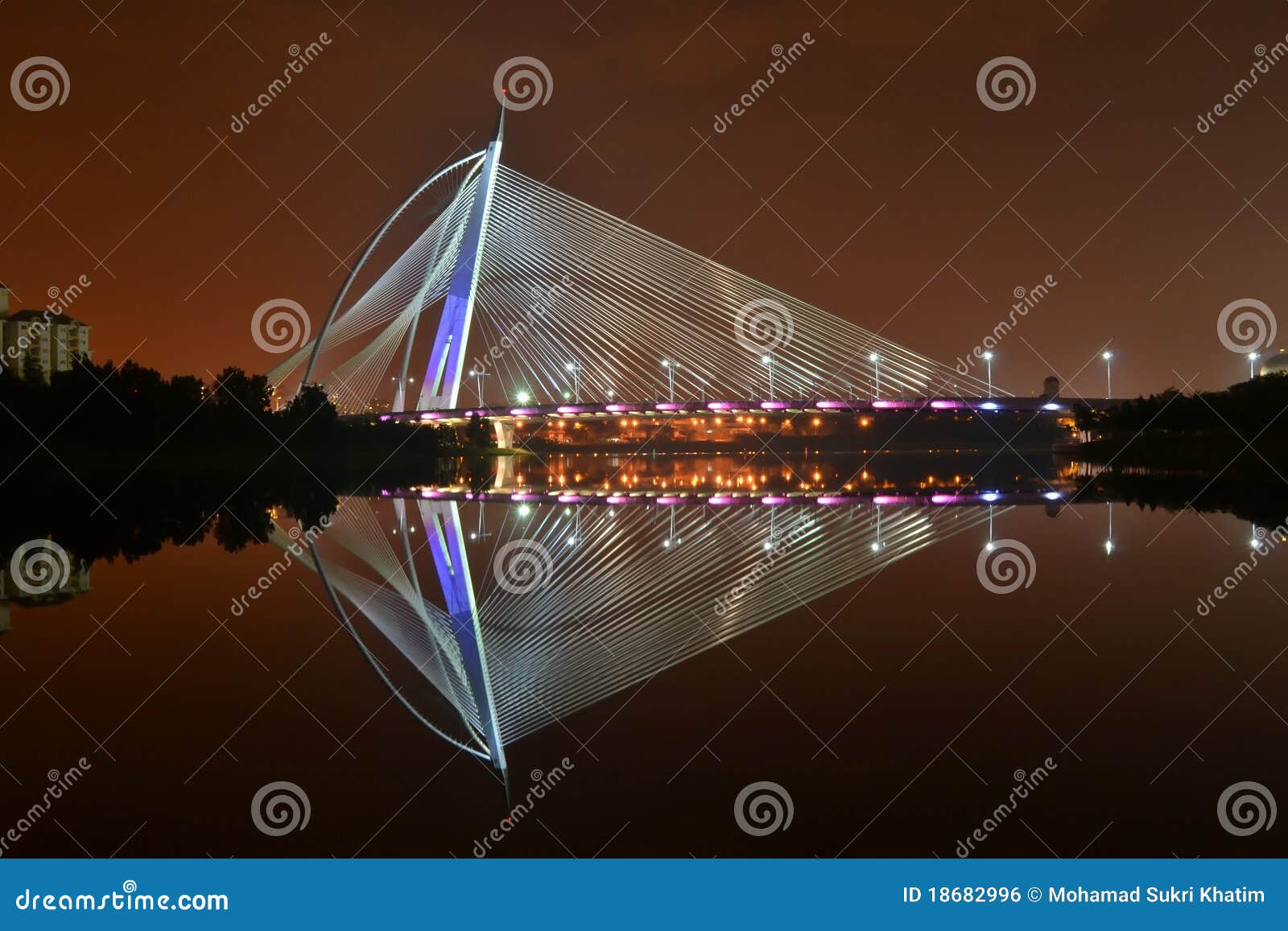 Seri Wawasan Bridge stock photo. Image of artistic, architecture - 18682996