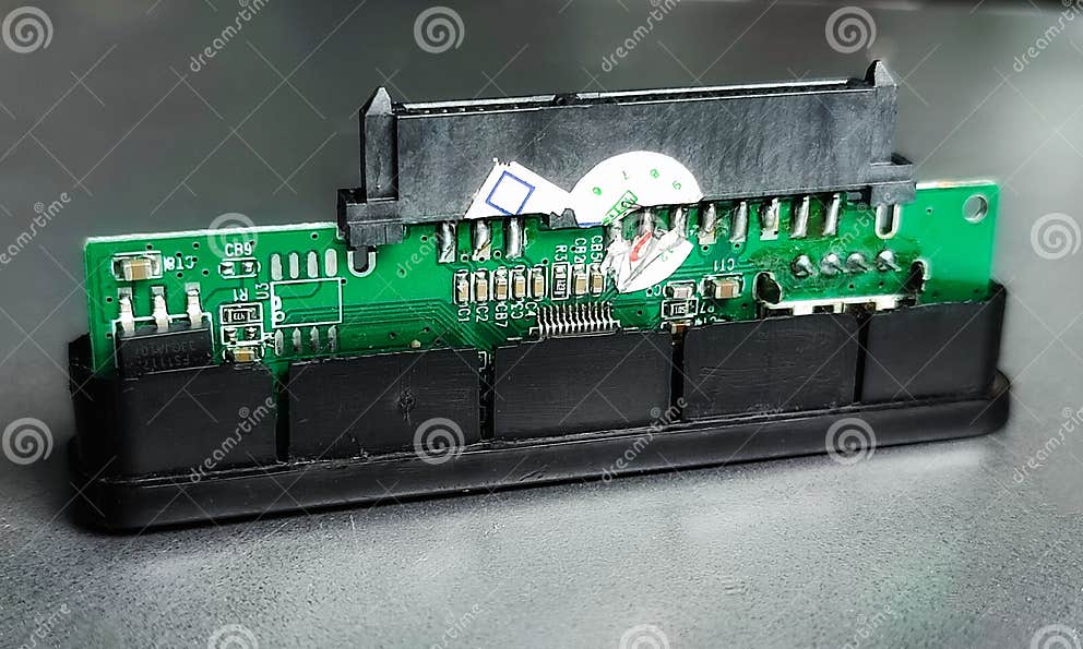 Serial Advanced Technology Attachment. Outer Port Stock Photo - Image ...