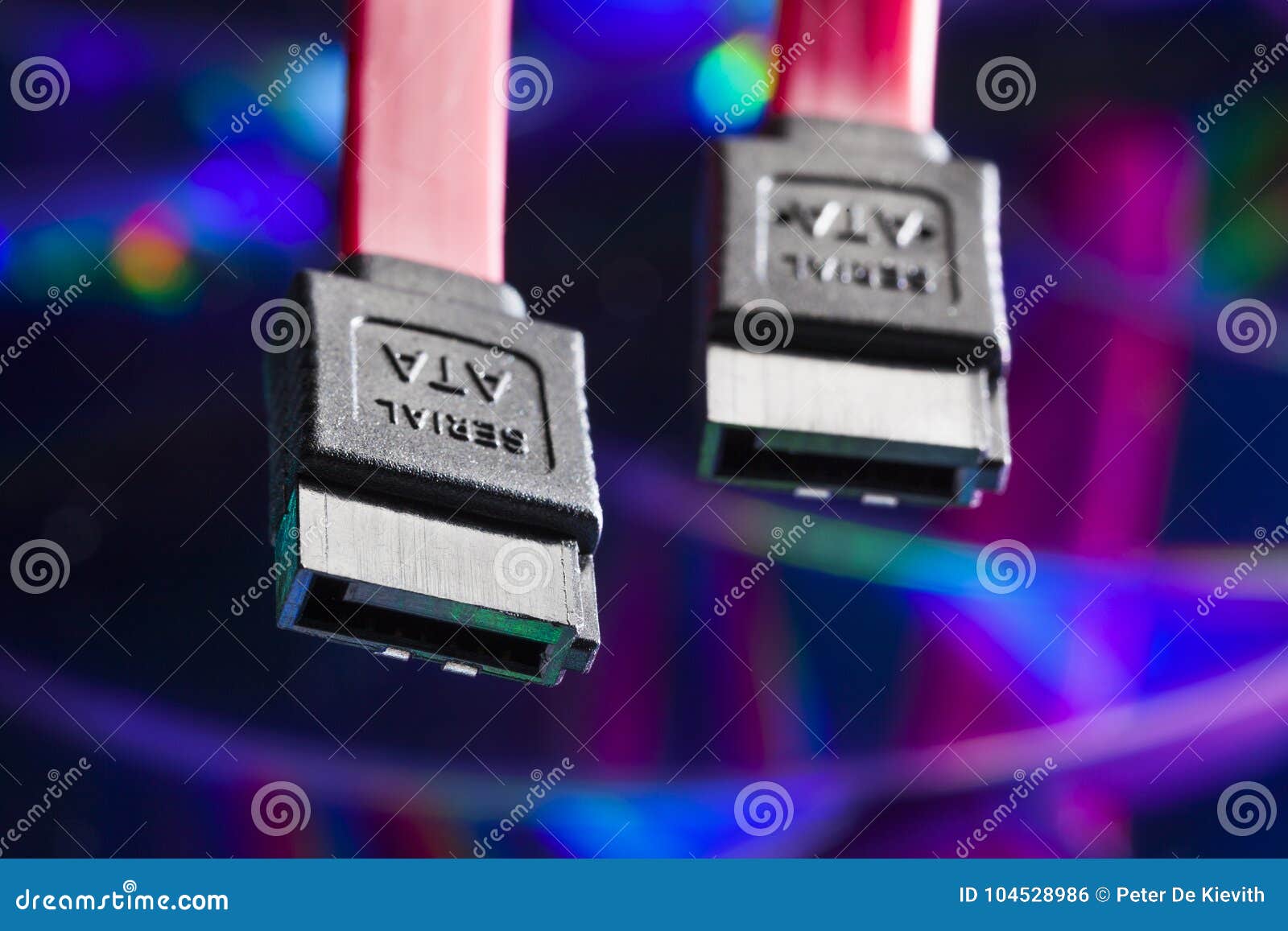 Serial Ata Connection Cable Stock Photo - Image of circuit, serial ...