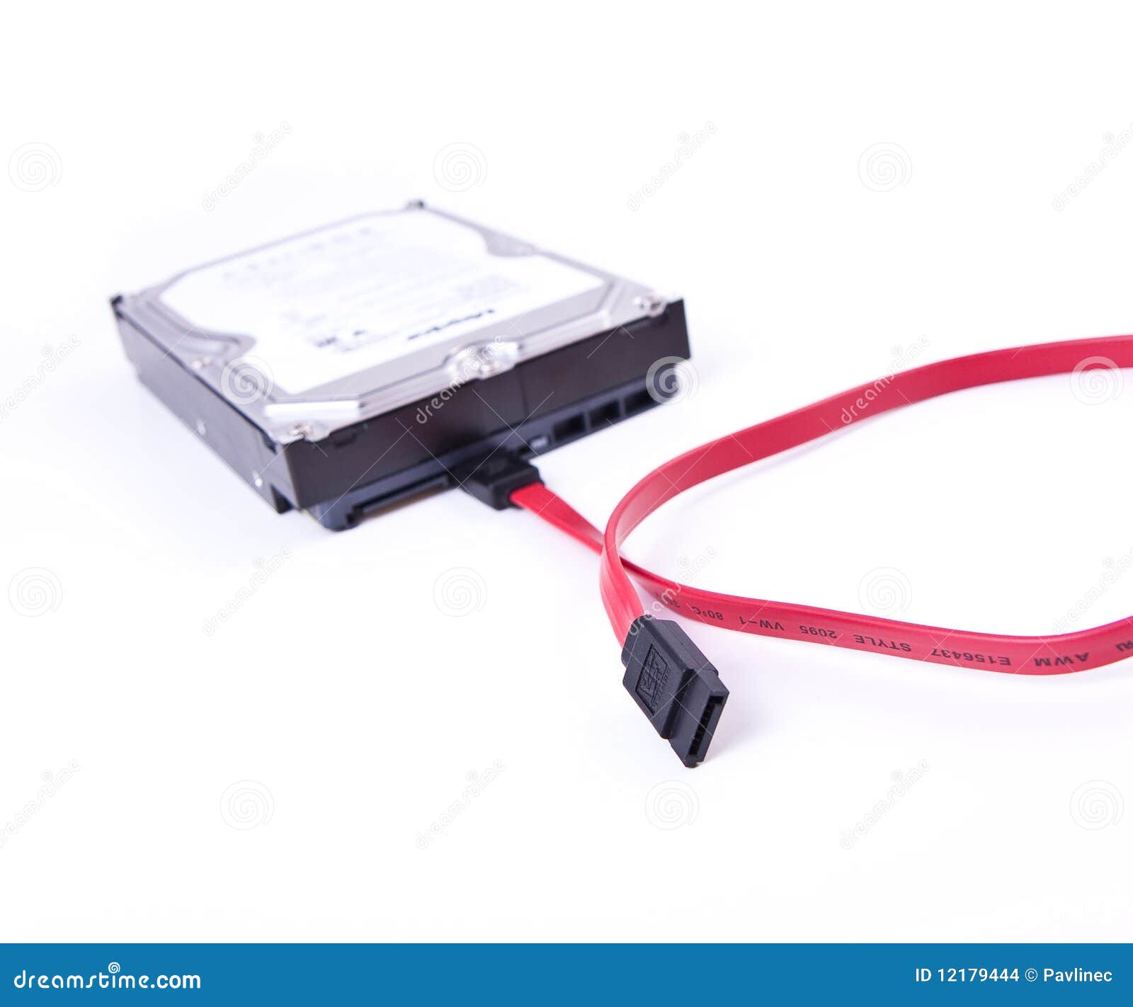 Serial ATA Hard Drive Isolated Stock Photo - Image of read, hard: 12179444