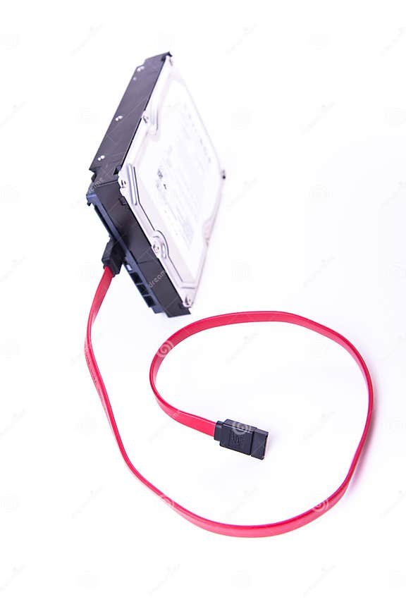 Serial ATA Hard Drive Isolated Stock Image - Image of circuit ...