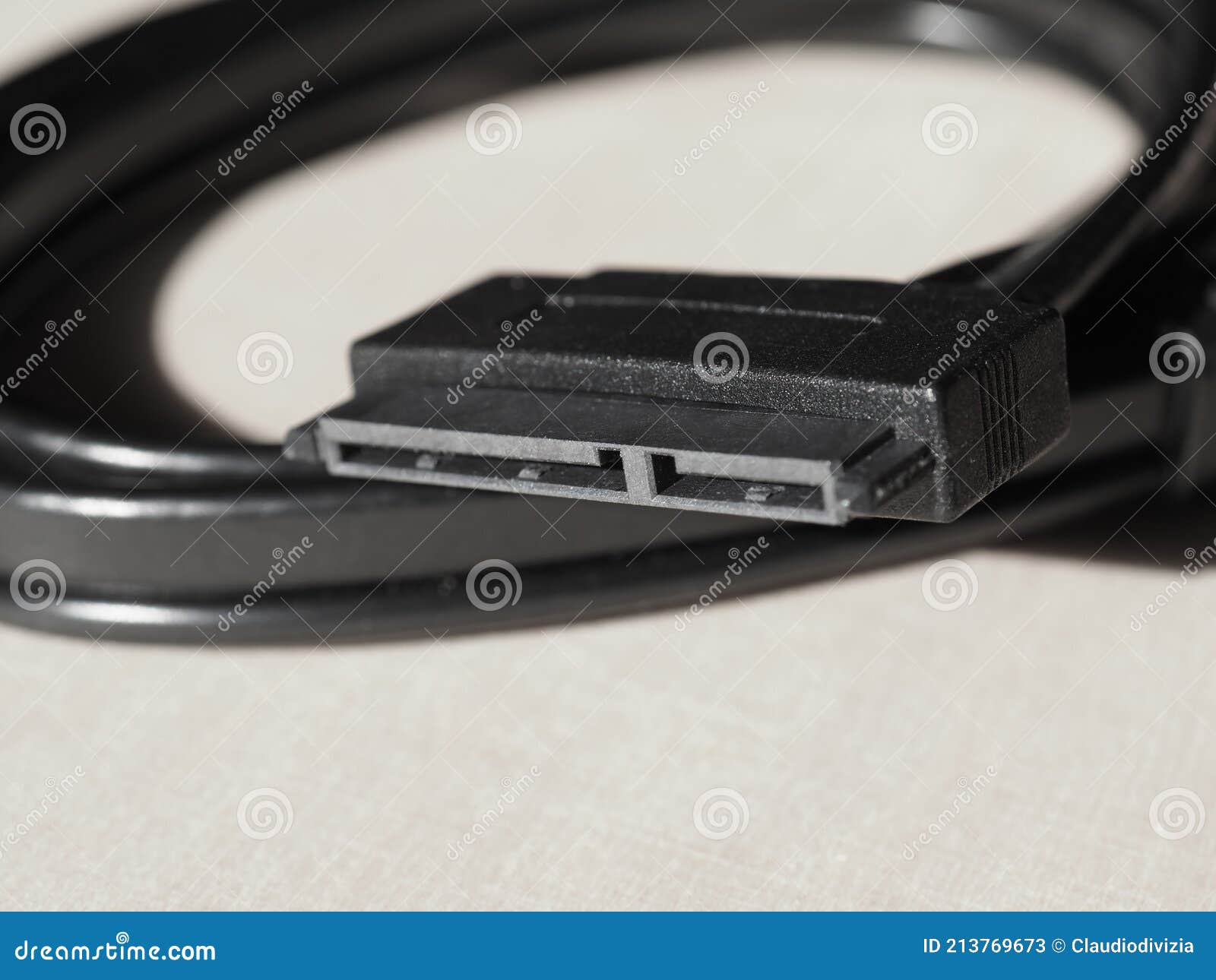 Serial ATA sata cable stock image. Image of storage - 213769673