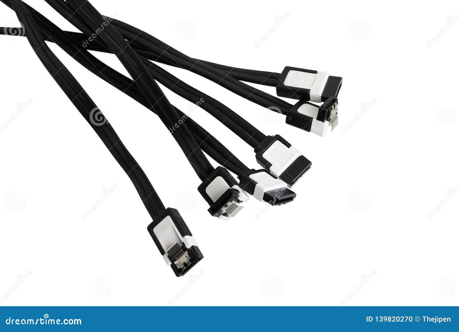 Serial at Attachment SATA, Serial ATA Cables Stock Photo - Image of ...