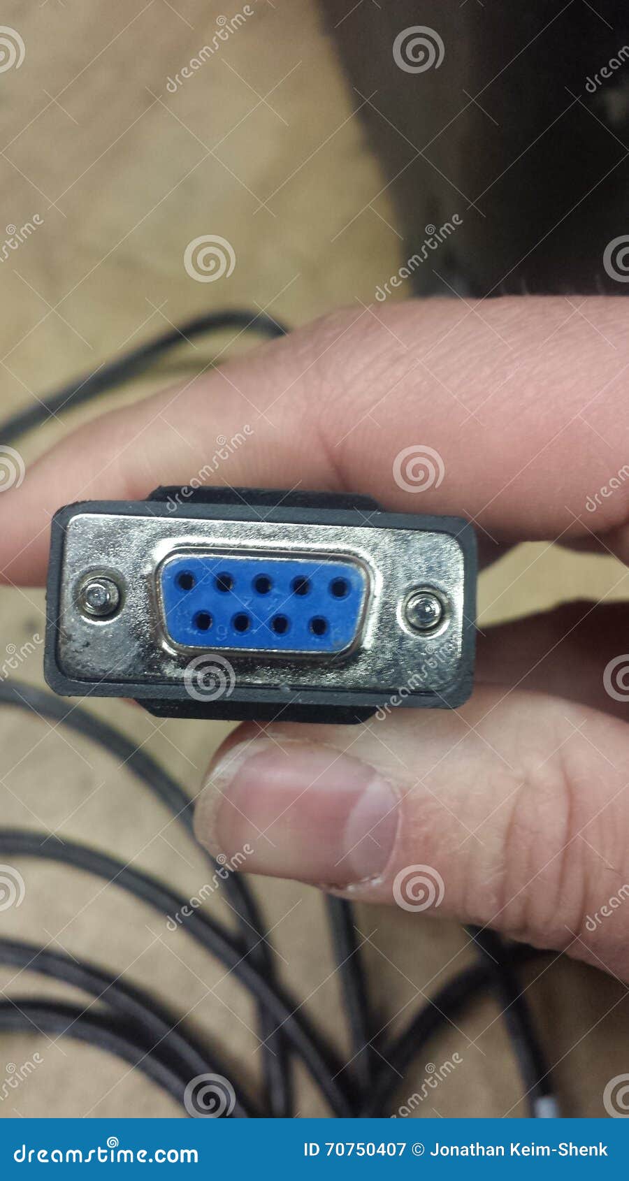Serial Cable stock image. Image of serial, female, connector - 70750407
