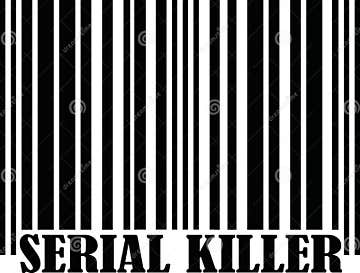 Serial Killer with barcode stock vector. Illustration of barcode ...