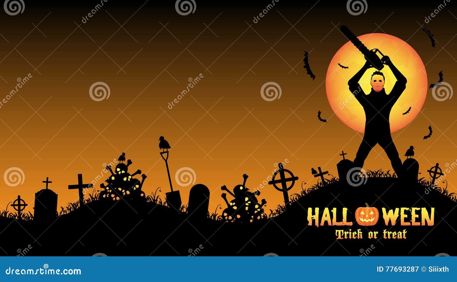 Serial Killer Vector Illustration | CartoonDealer.com #49274344