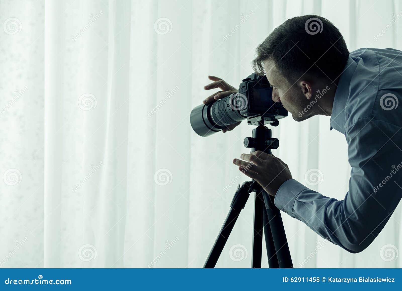 Serial Killer Silhouette With Knife In Hand In Red Corridor. Crime ...