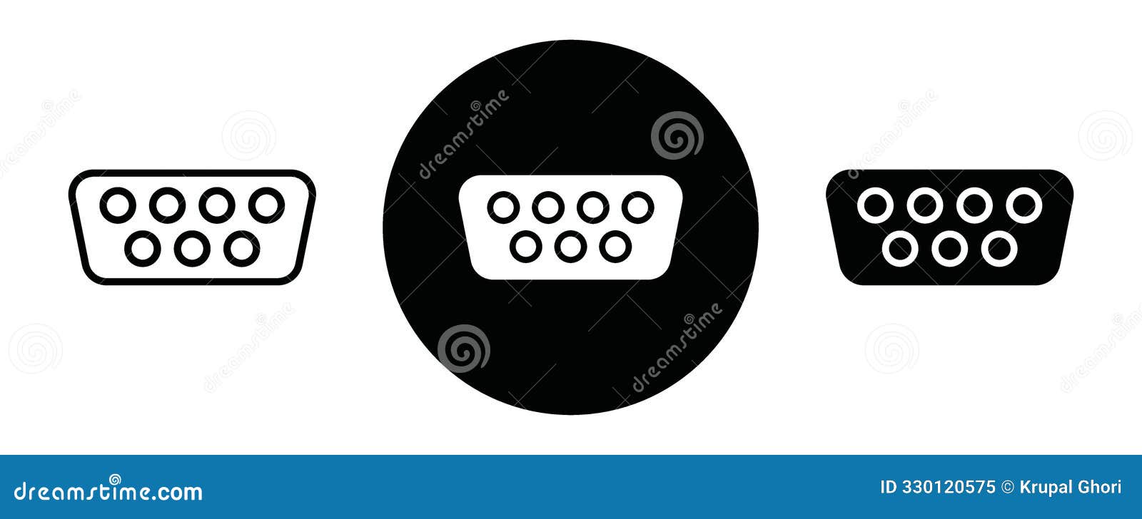 Serial Outline Icon Collection or Set. Serial Thin Vector Line Art ...