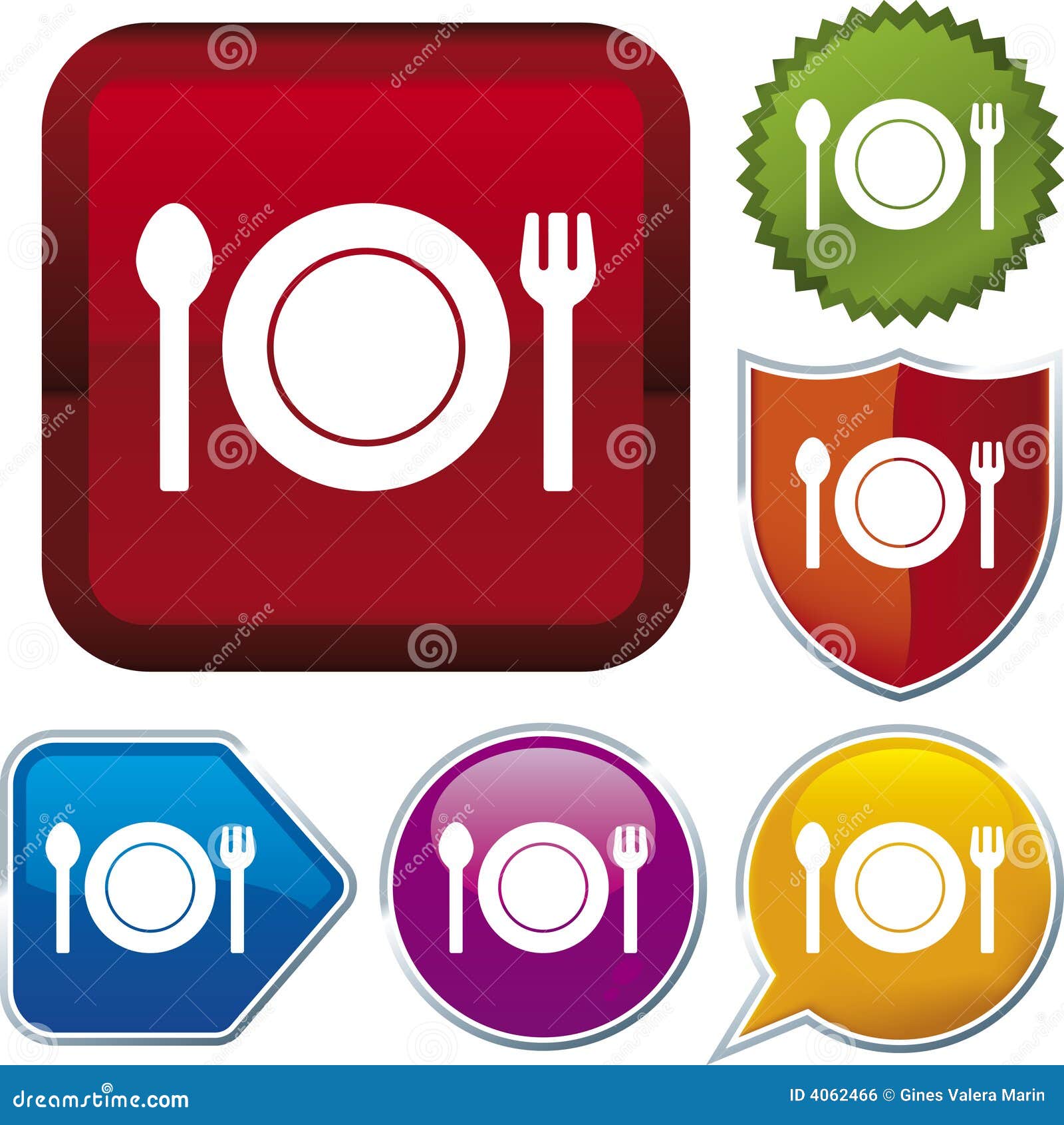 Serie Del Icono: Alimento (vector) Ilustración del Vector - Ilustración ...