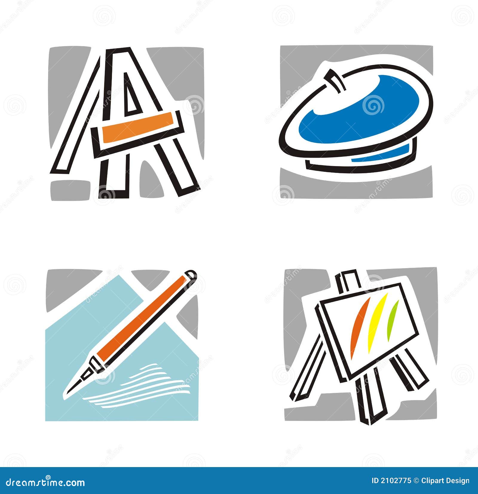 Serie del icono del arte ilustración del vector. Ilustración de pluma ...