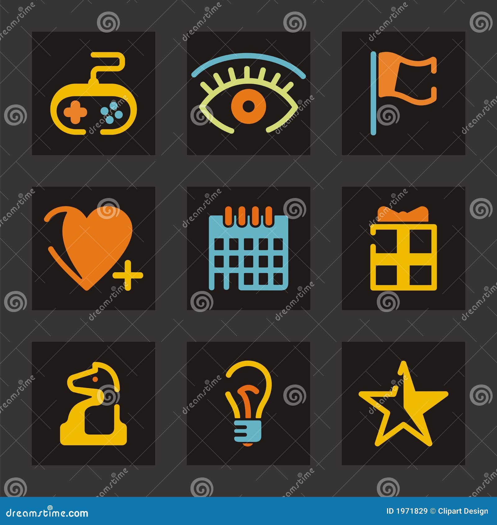 Serie del icono del ocio ilustración del vector. Ilustración de ...