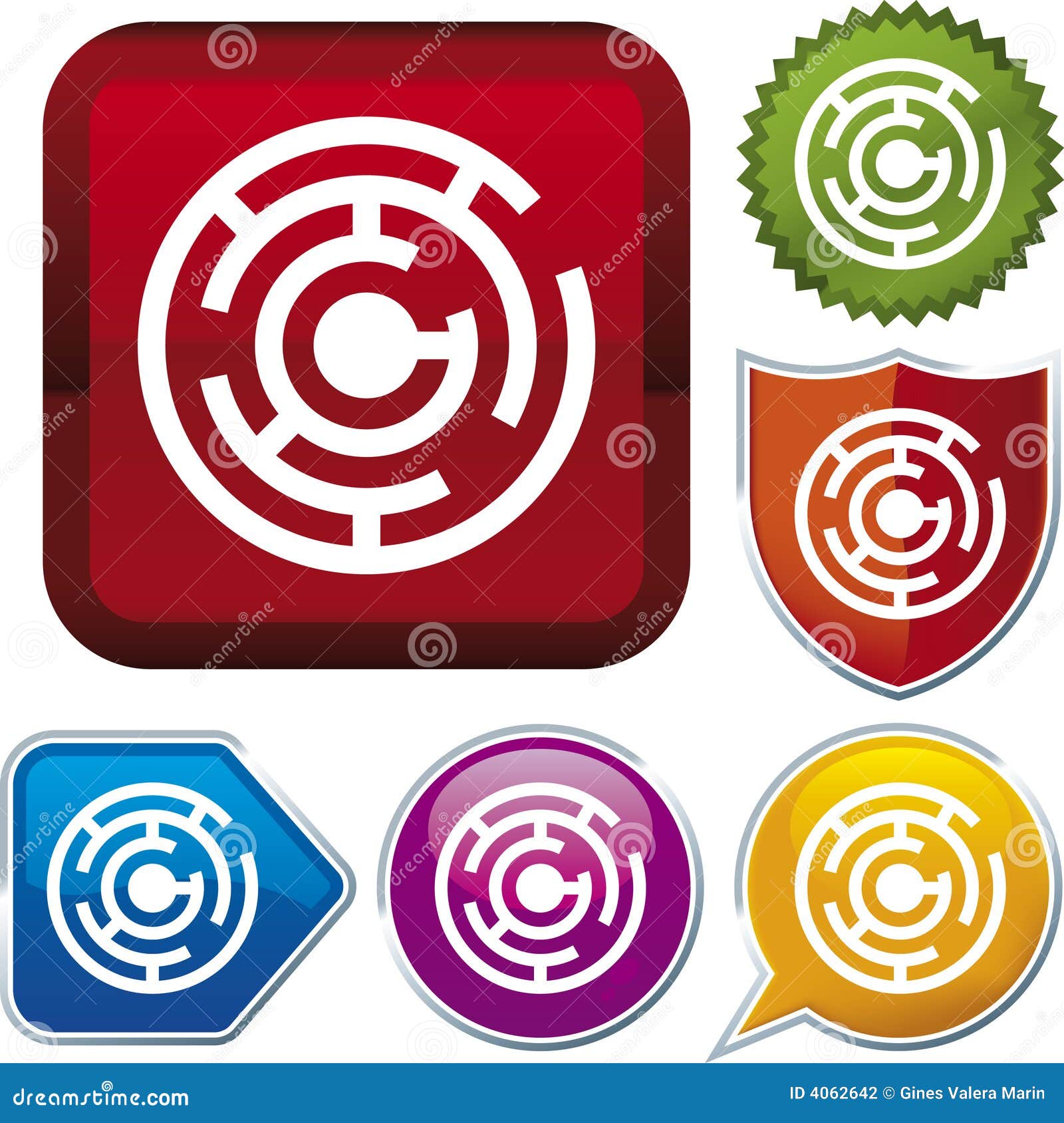 Serie Del Icono: Laberinto (vector) Ilustración del Vector ...