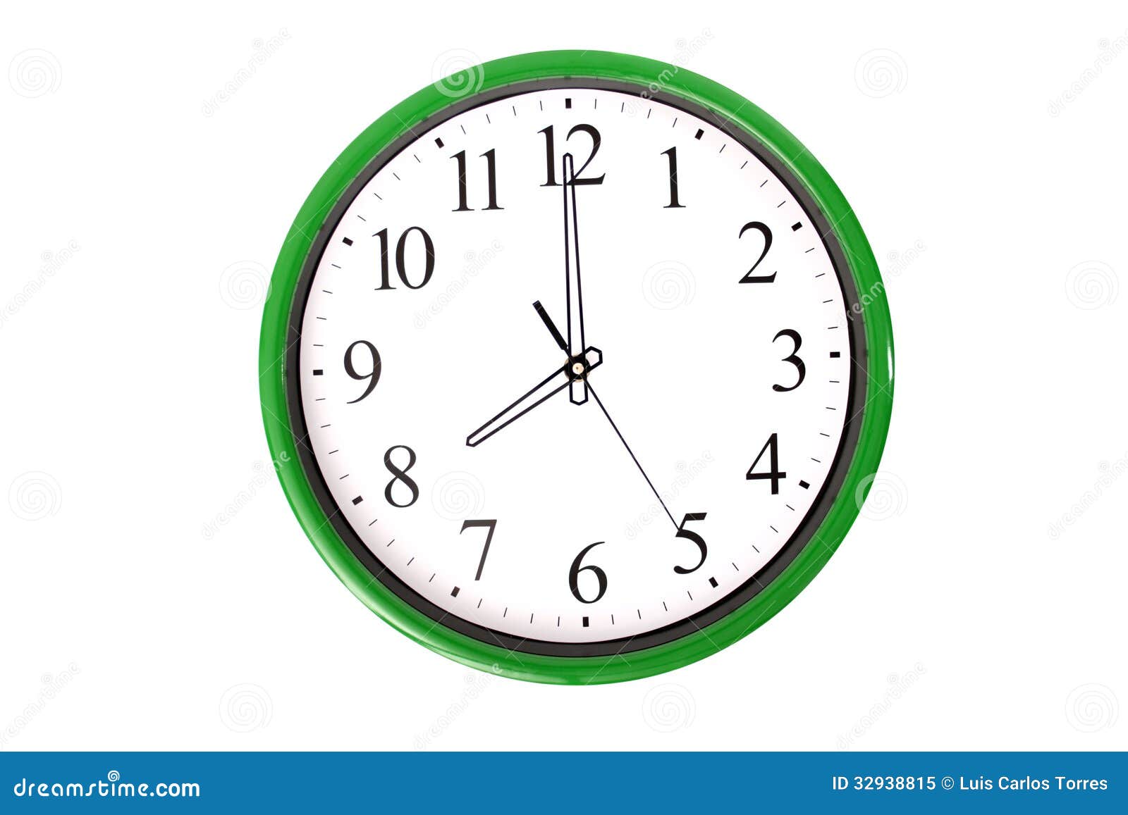 Serie del reloj - las 8 imagen de archivo. Imagen de punto - 32938815