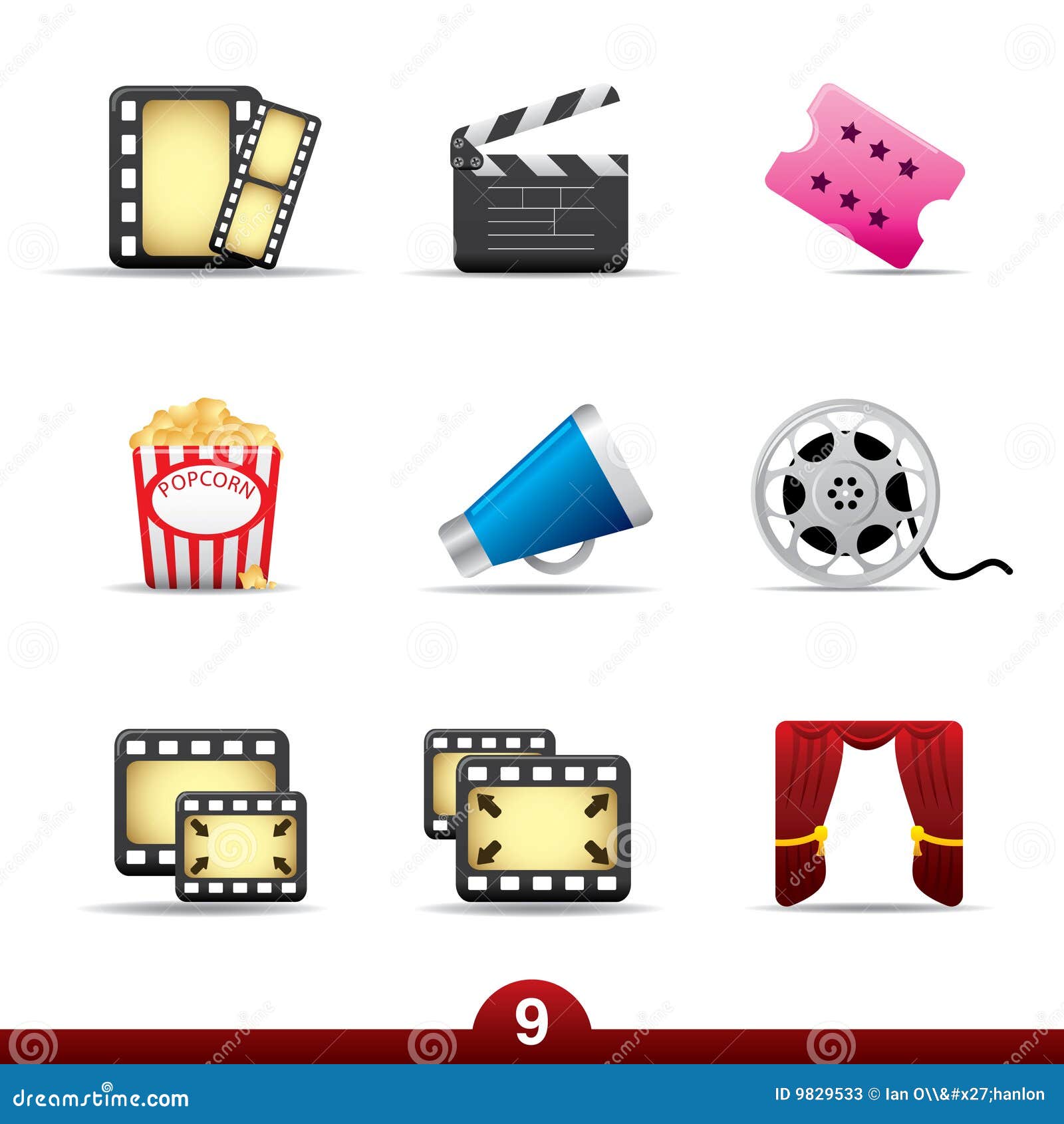 Serie Dell'icona - Film E Pellicola Illustrazione Vettoriale ...