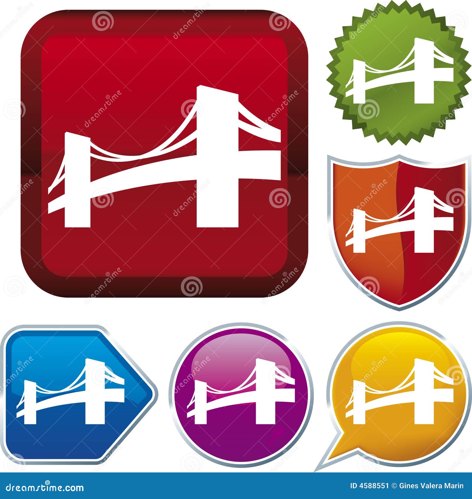 Serie Dell'icona: Ponticello Illustrazione Vettoriale - Illustrazione ...