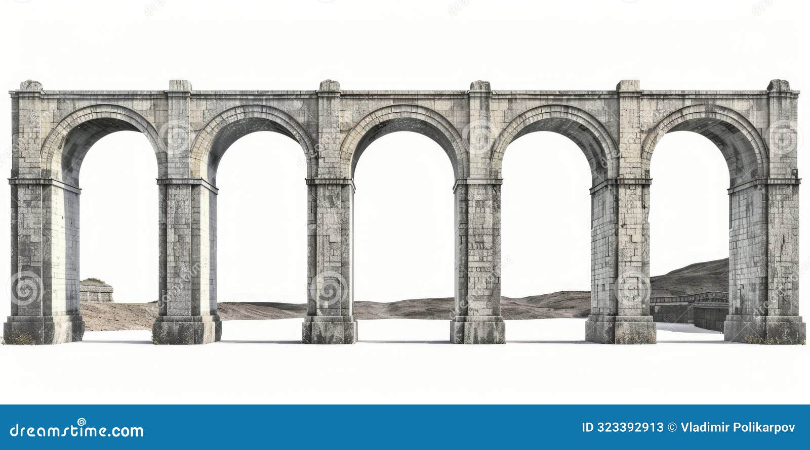 A Series of Arches Situated Together, Providing Structural Support and ...