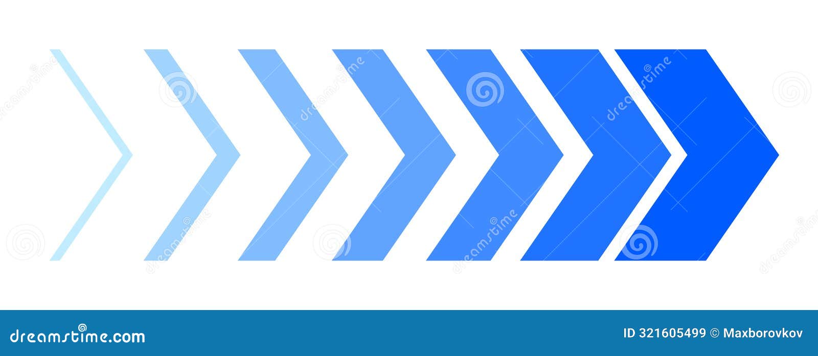 Blue Gradient Arrows stock vector. Illustration of design - 321605499