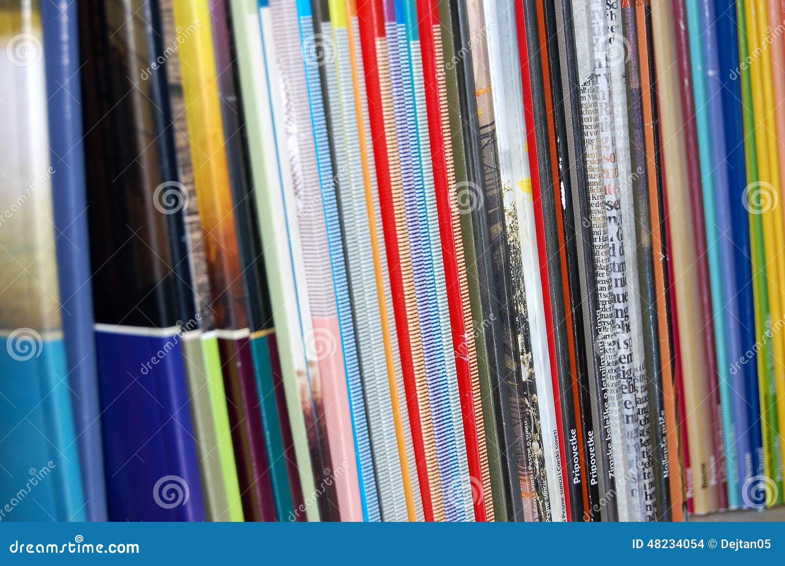 A series of books stock photo. Image of line, color, hardcover - 48234054