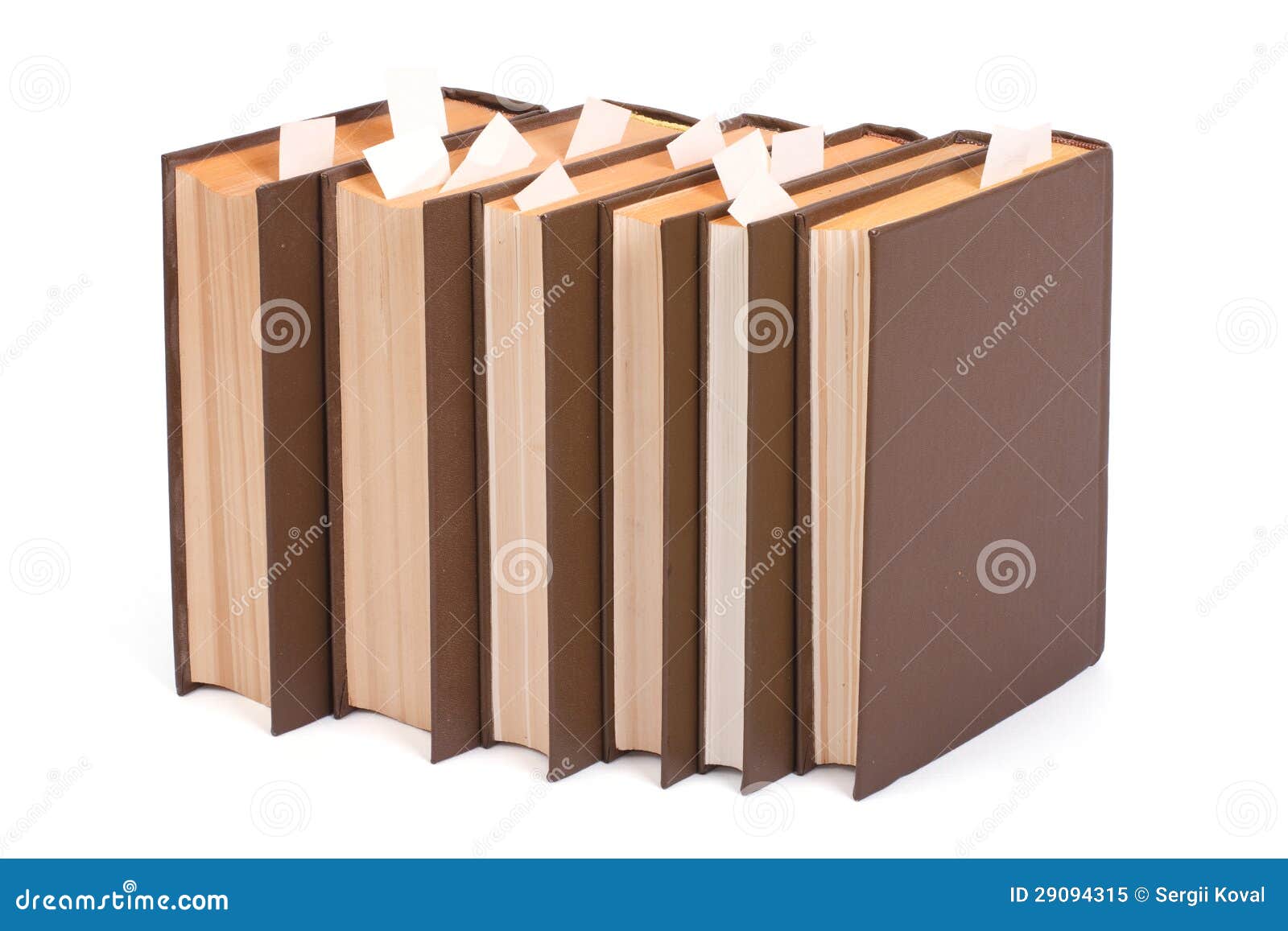 A Series of Books Standing Vertically Stock Image - Image of large ...