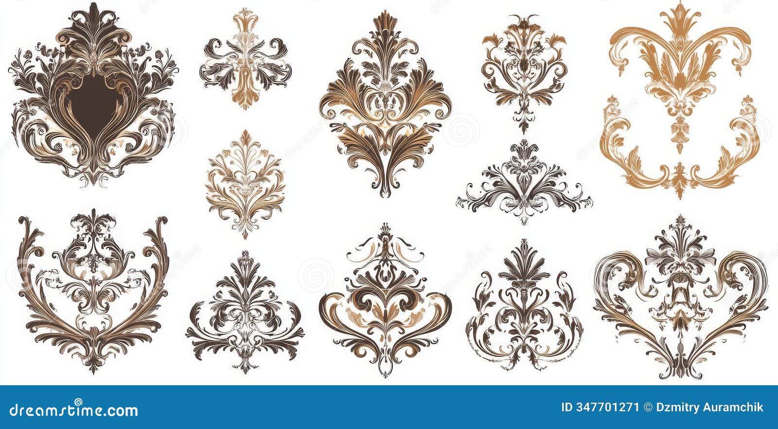 Series of Classic Modern Frames, Borders, Dividers, and Corners. Stock ...