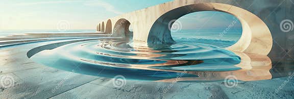 A Series of Concentric Circles Create a Mesmerizing Abstract Beach ...