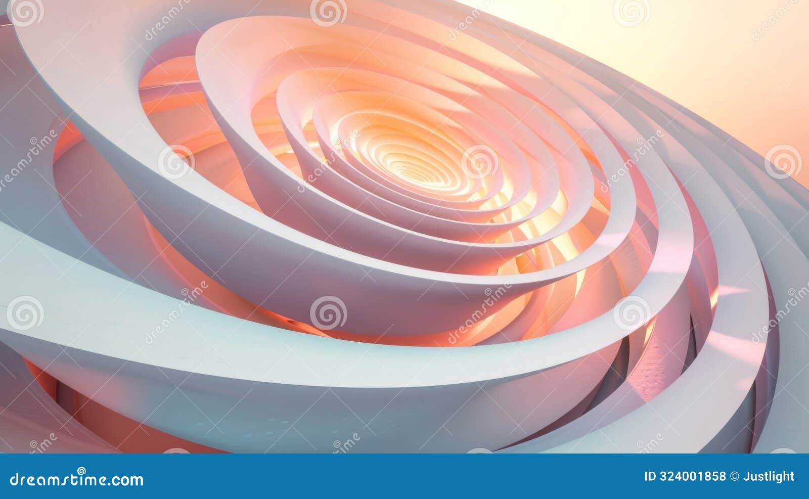 A Series of Concentric Circles Give the Illusion of Multiple Layers ...