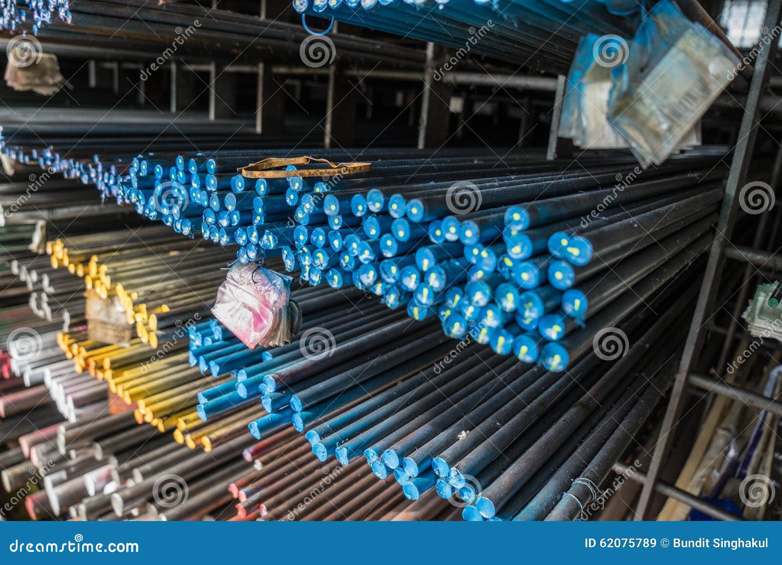 A Series of Different Sizes Steel Pipes Stock Image - Image of joist ...