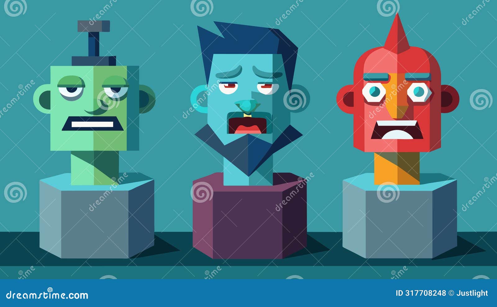 A Series of Digital Sculptures Representing the Artists Understanding ...