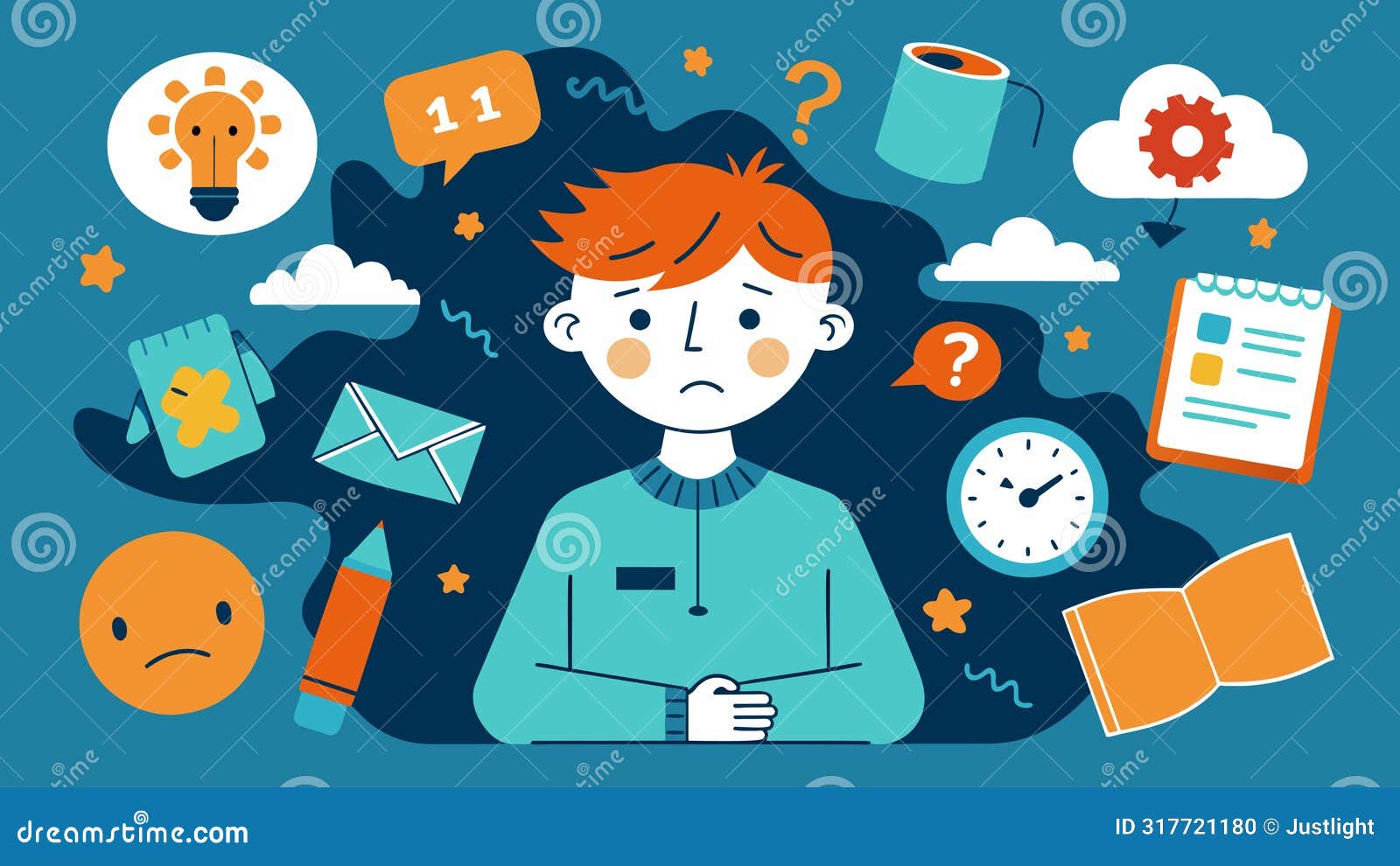 A Series of Doodles Showcasing a Characters daily Struggles with ADHD ...