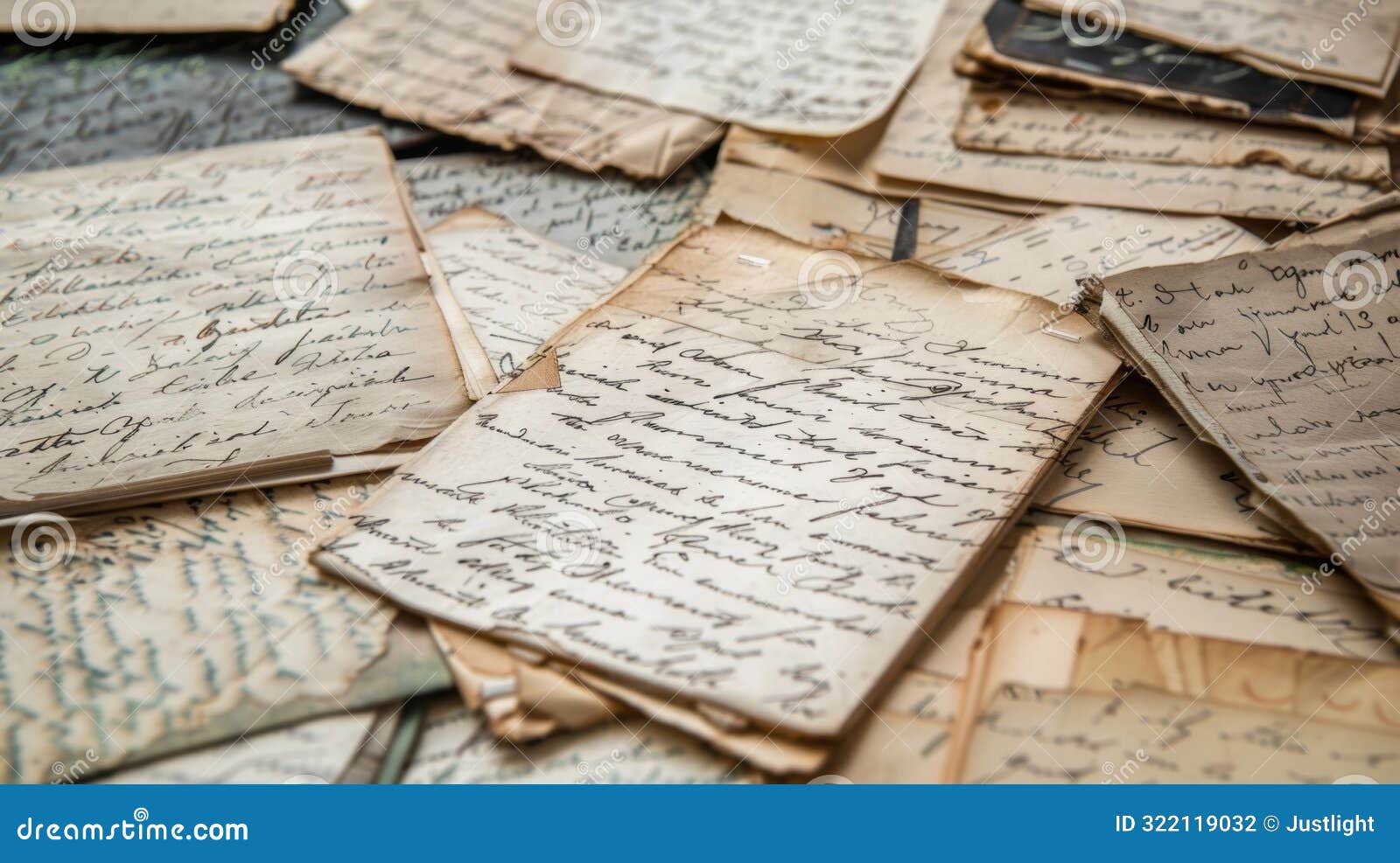 A Series of Handwritten Letters from Different Stages in a Persons Life ...