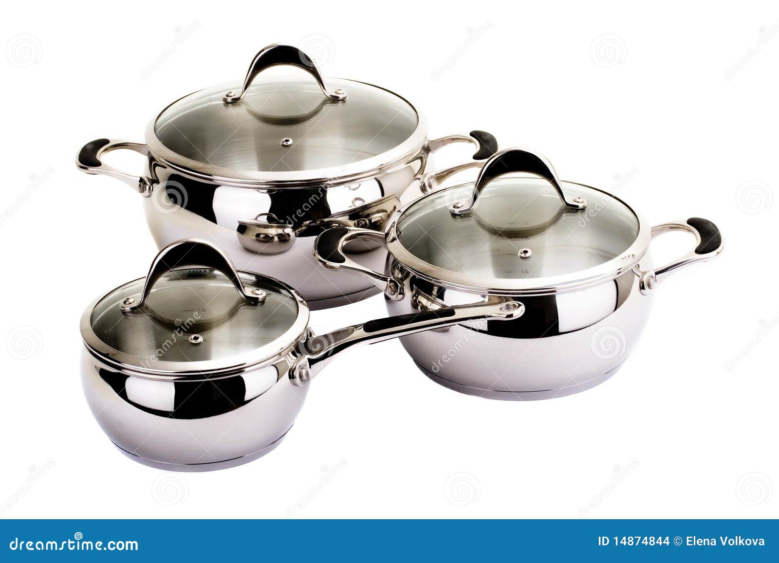 Series of Images of Kitchen Ware. Pan Set Stock Photo - Image of home ...