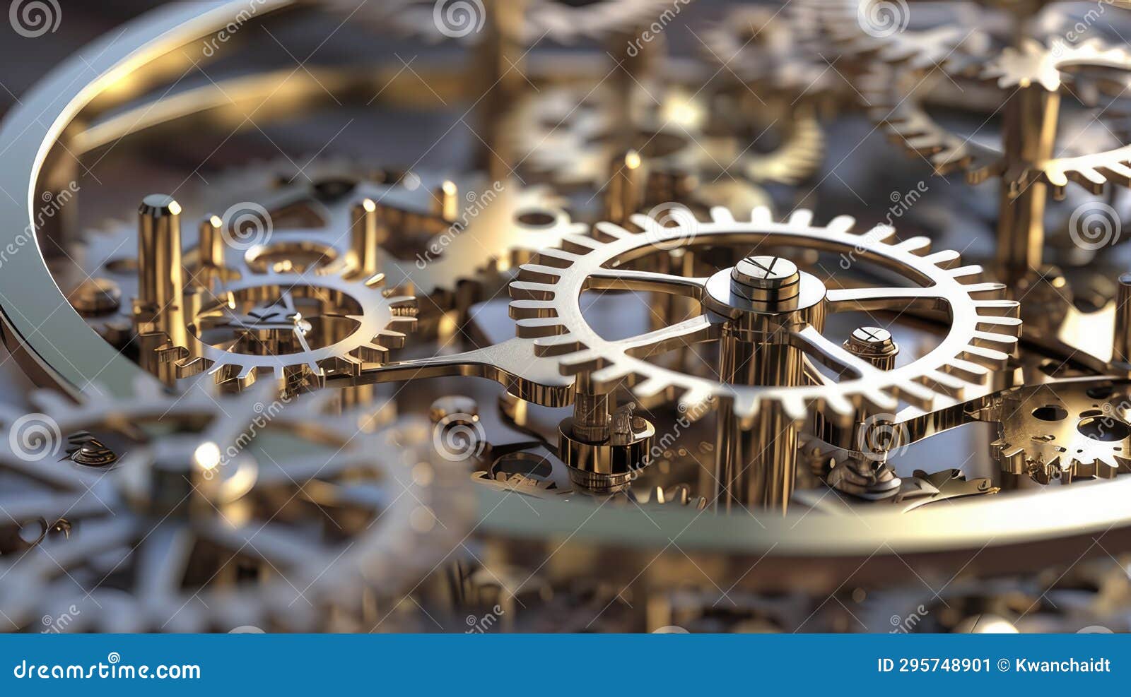 A Series of Interconnected Gears Powering a Larger Mechanism ...