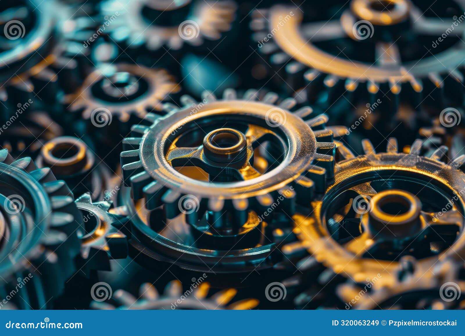 A Series of Interconnected Gears Turning Seamlessly, Symbolizing the ...