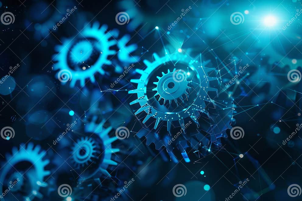 A Series of Interconnected Gears Turning Seamlessly, Symbolizing the ...