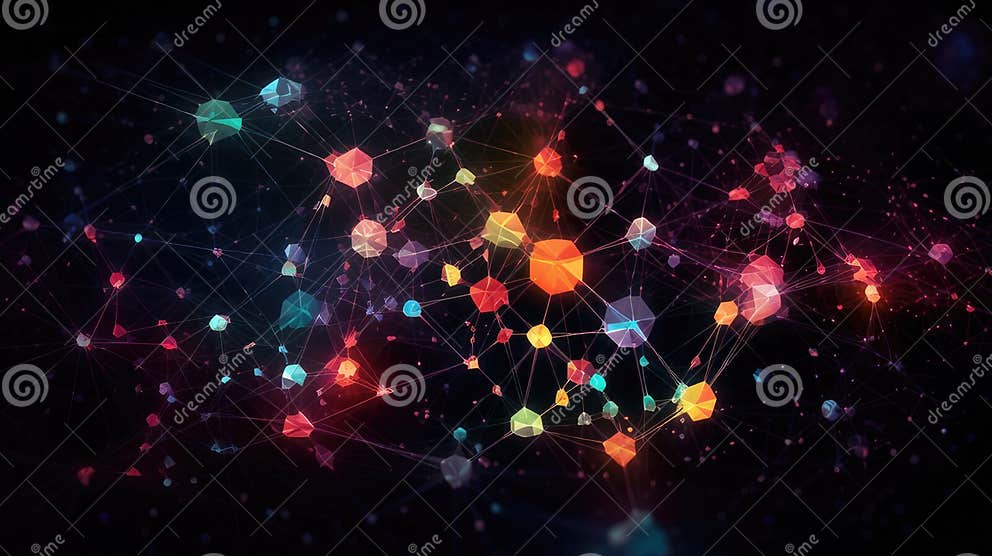 A Series of Interconnected Nodes with Data Symbols, Showing the ...