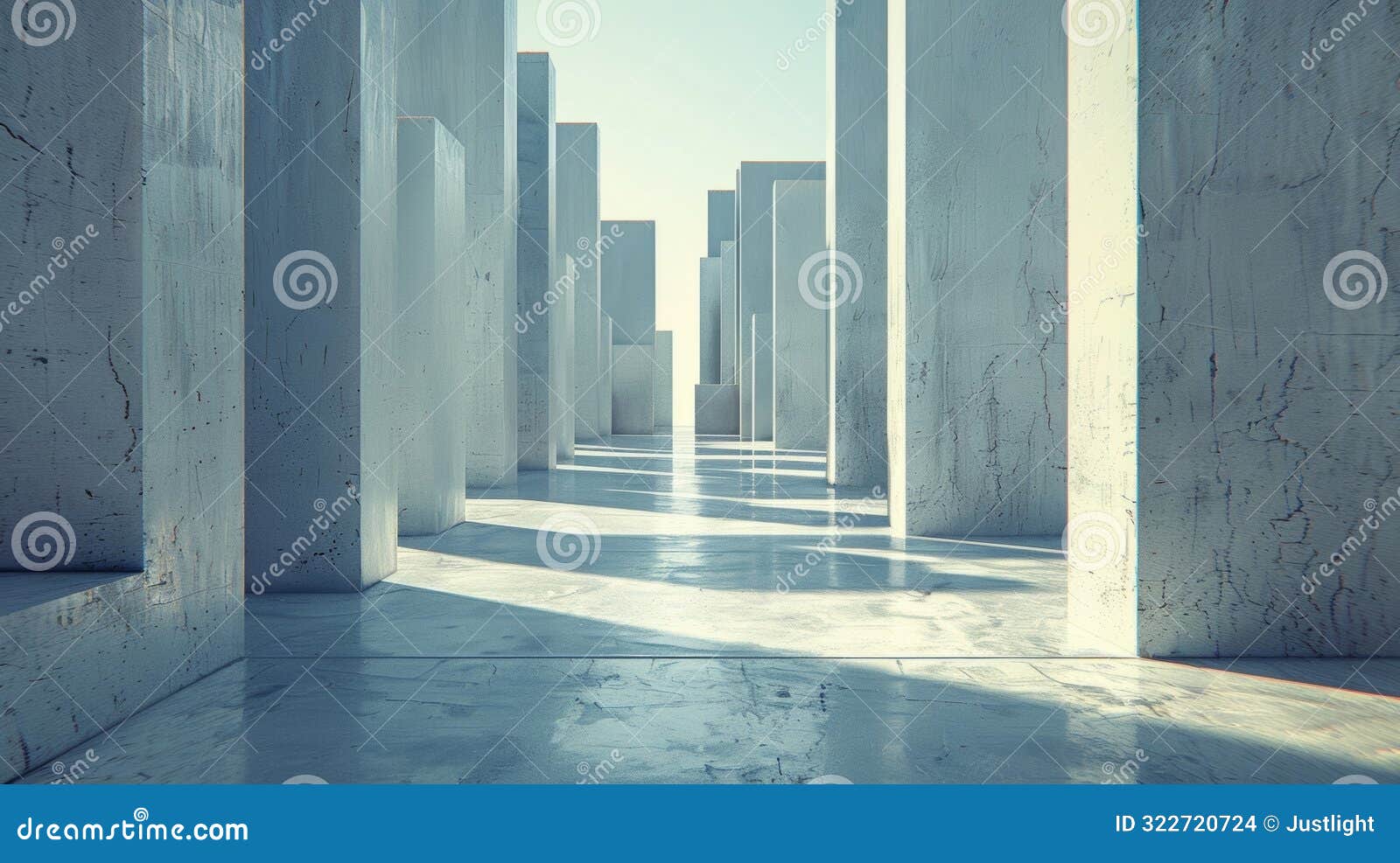 A Series of Interlocking Geometric Pillars Forming a Striking Visual ...