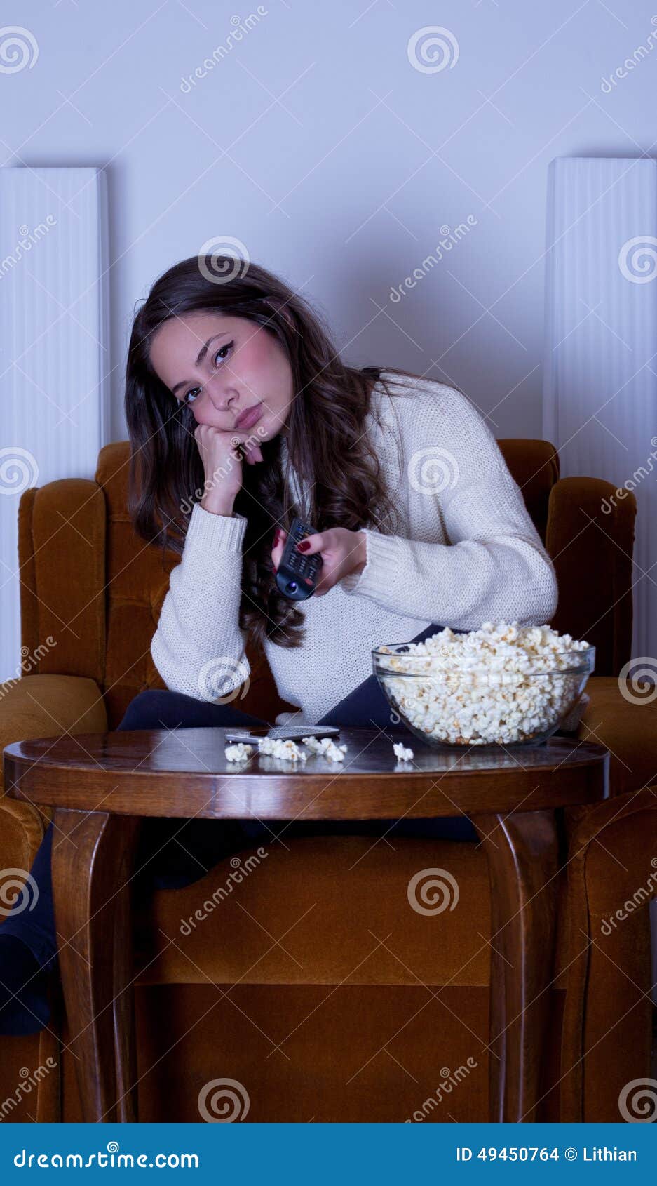 Series junkie. stock photo. Image of beautiful, fashionable - 49450764
