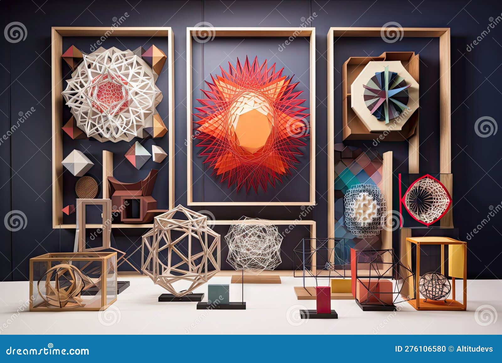 A Series of Kinetic and Interactive Geometric Artworks with Different ...