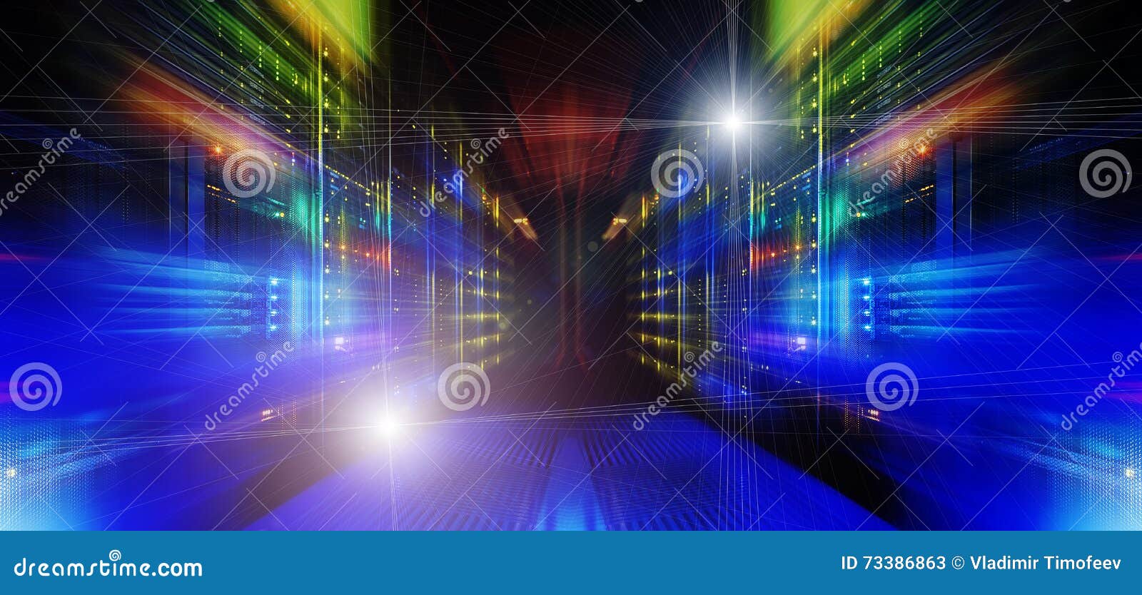 Series Mainframe In A Futuristic Representation Of A Matrix Code ...