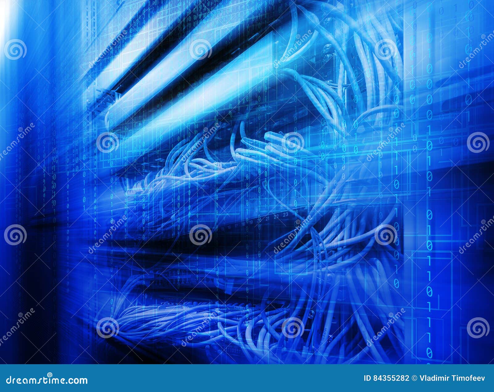 Series Mainframe in a Futuristic Representation of Matrix Code Stock ...