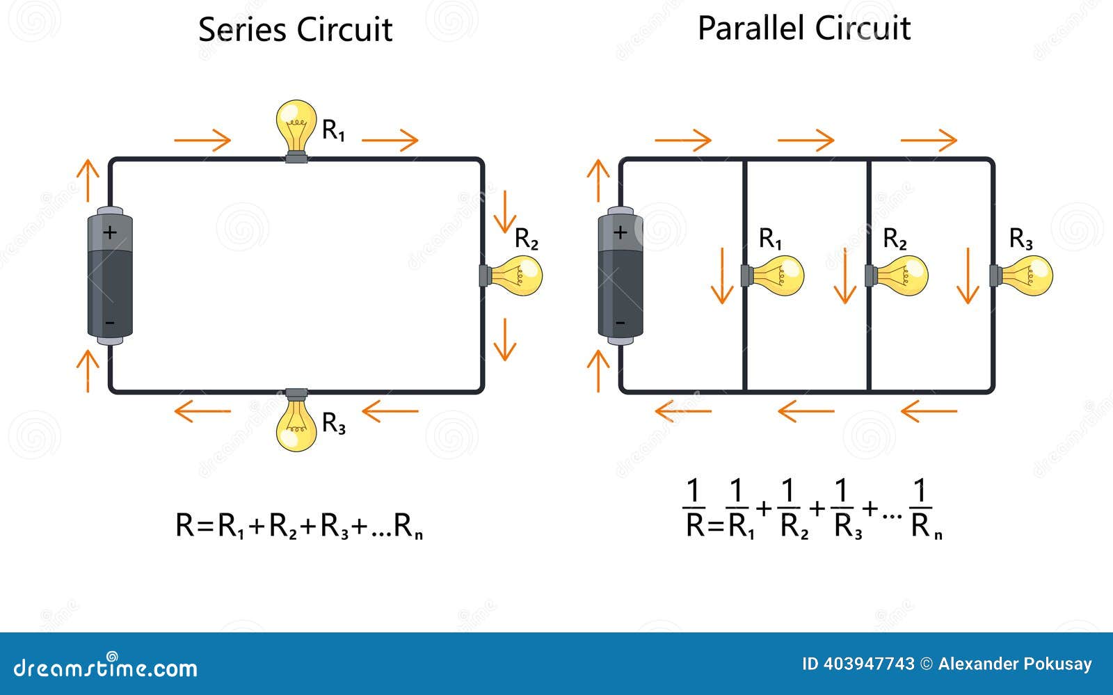 Parallel Circuit, Series Circuit, Basic Electric Circuits Experiment ...