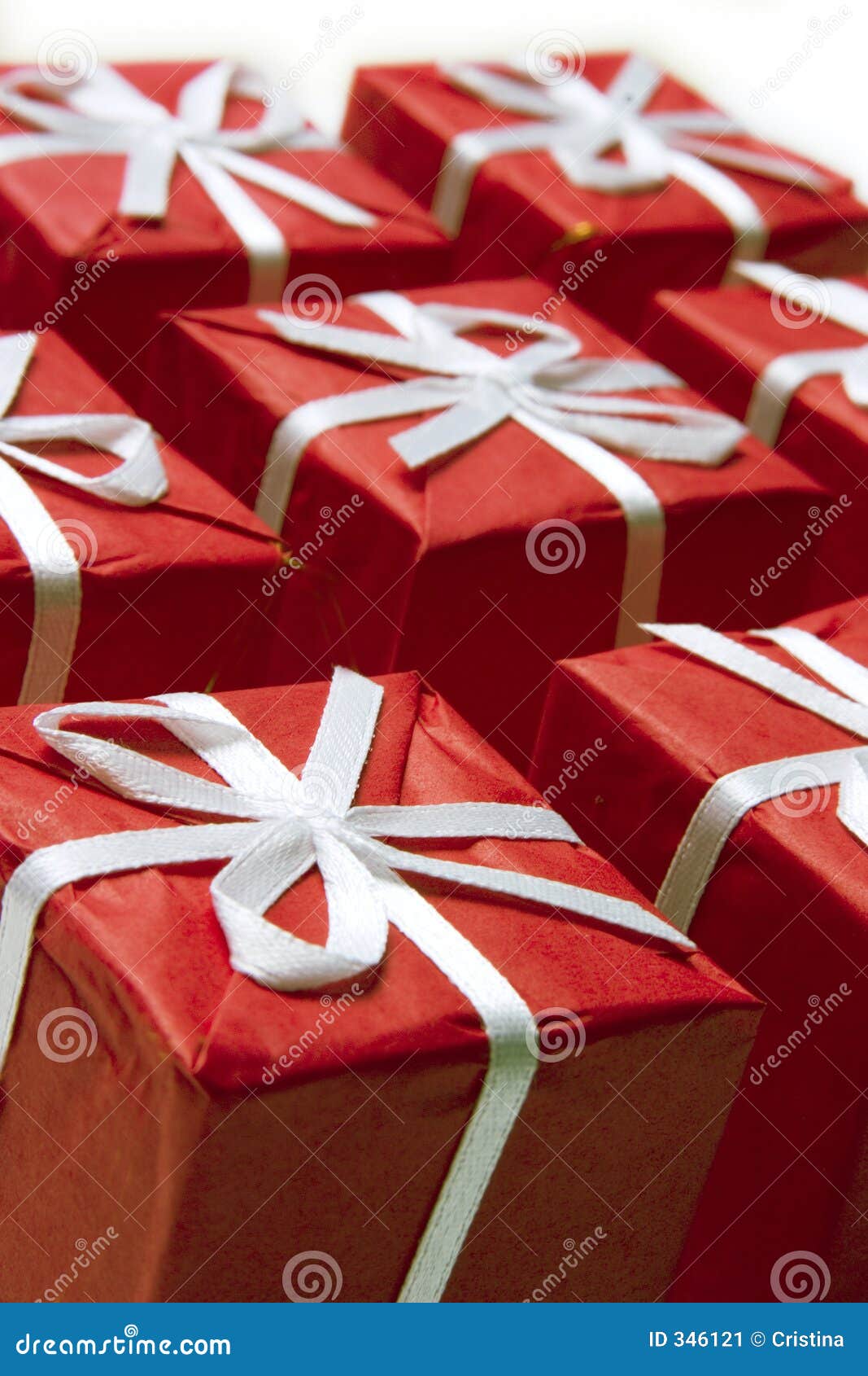 Series of presents stock image. Image of party, ribbon - 346121