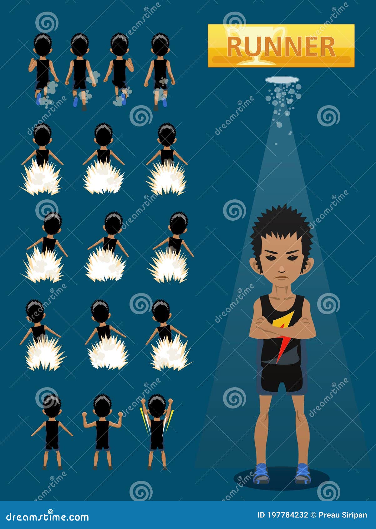 Runner icons stock illustration. Illustration of game - 197784232