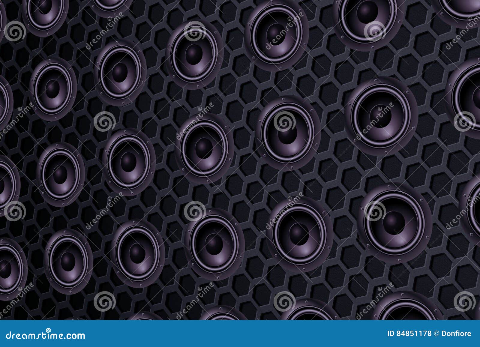 Series of Speakers of the Loudspeaker, Seamless Texture Effect Stock ...