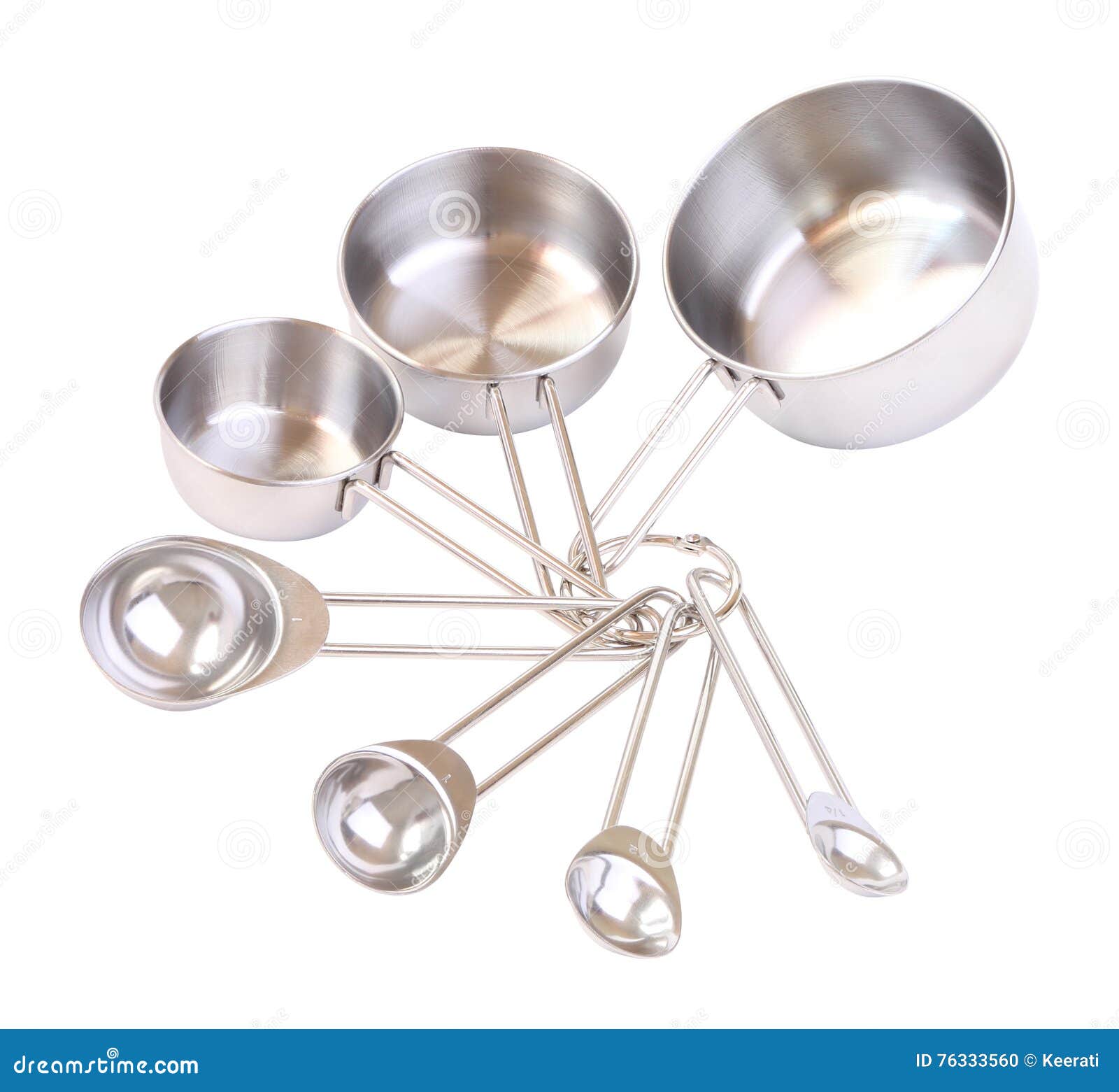 Series of Stack Measuring Spoons Stock Photo - Image of scoop, quarter ...