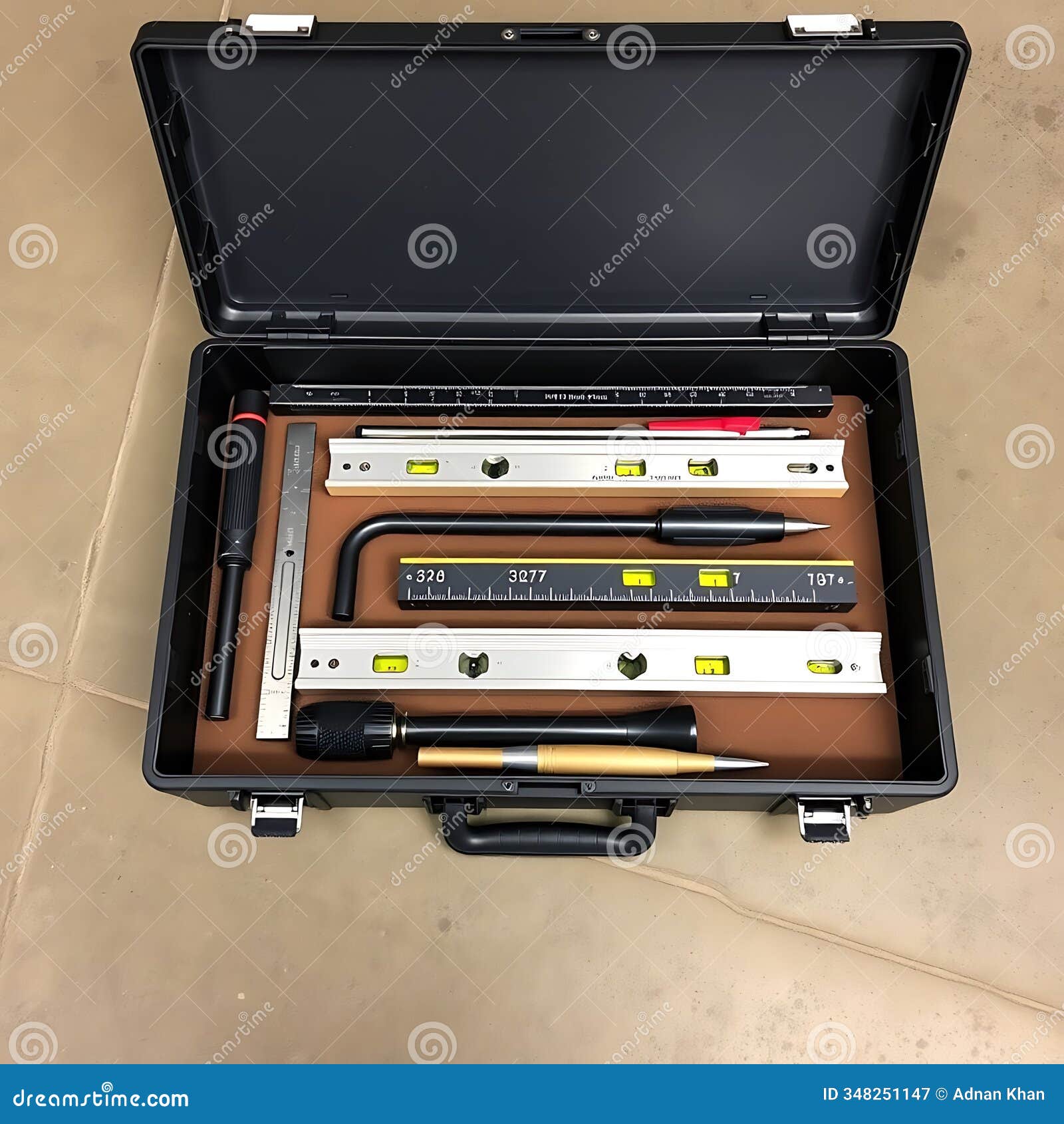 A Series of Tools for Alignment and Leveling Displayed in a Neat ...