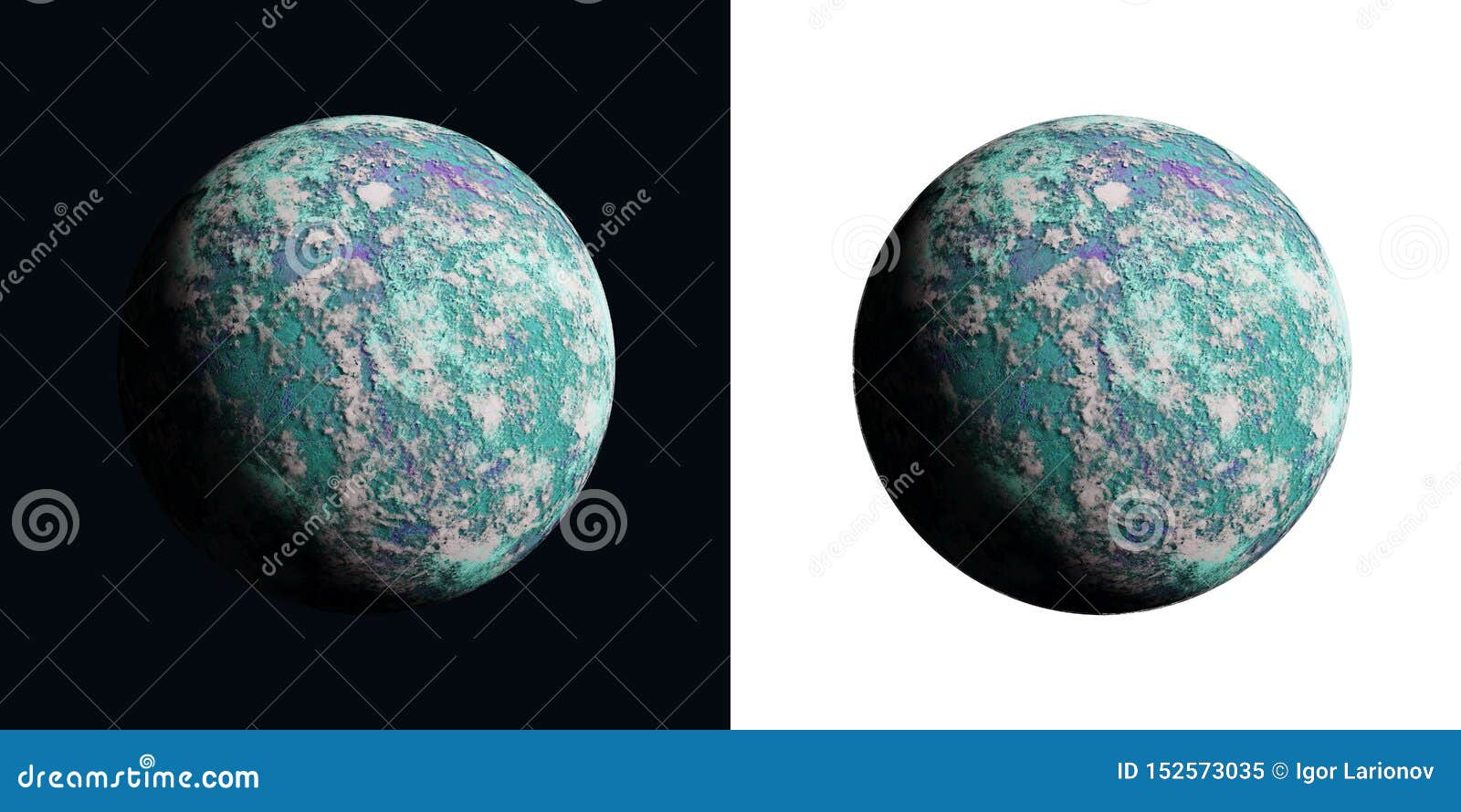 A Series of Unknown Planets on an Isolated Background Stock ...